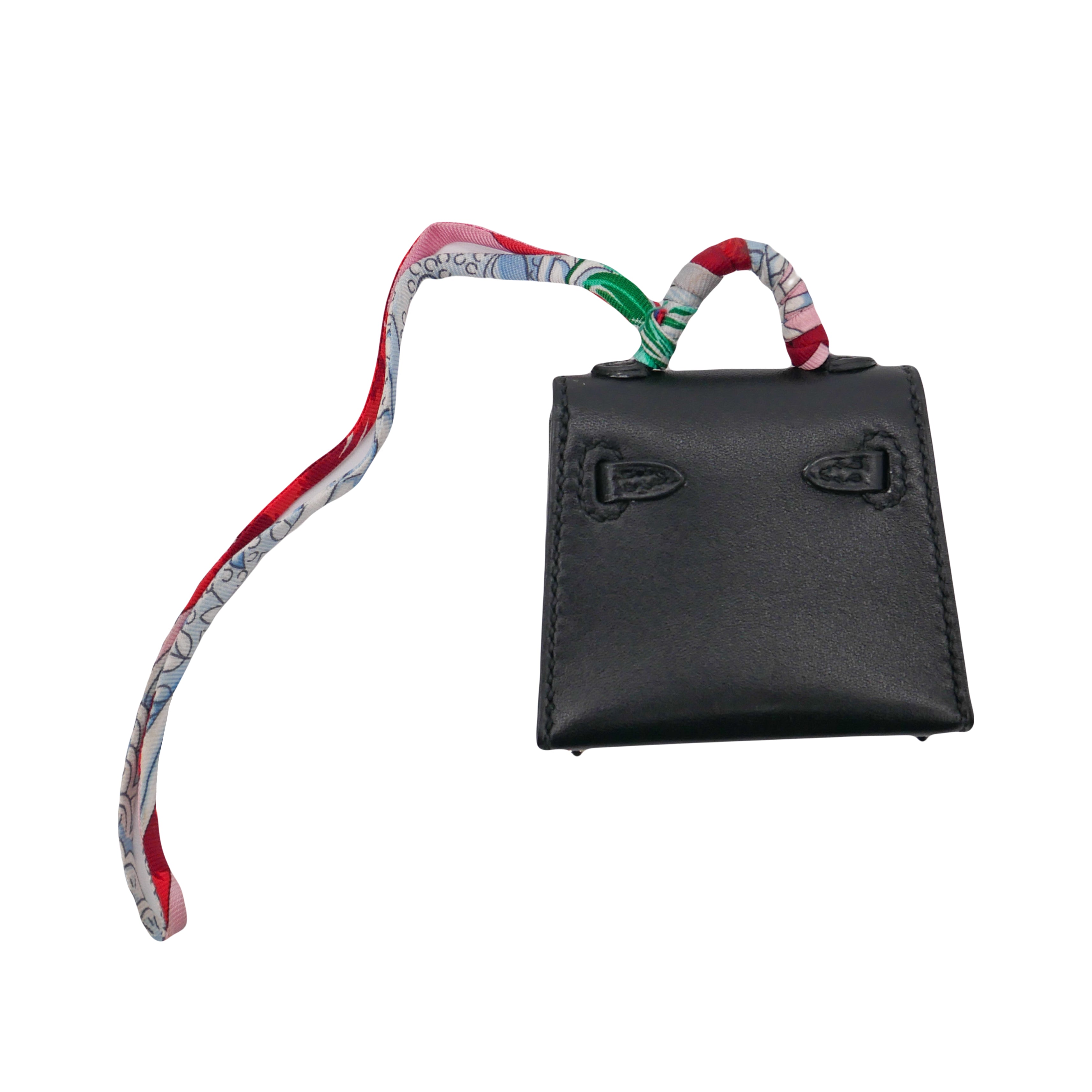 Hermès Micro Mini Kelly Twilly Bag Charm Black Box Calf Leather – Privé ...